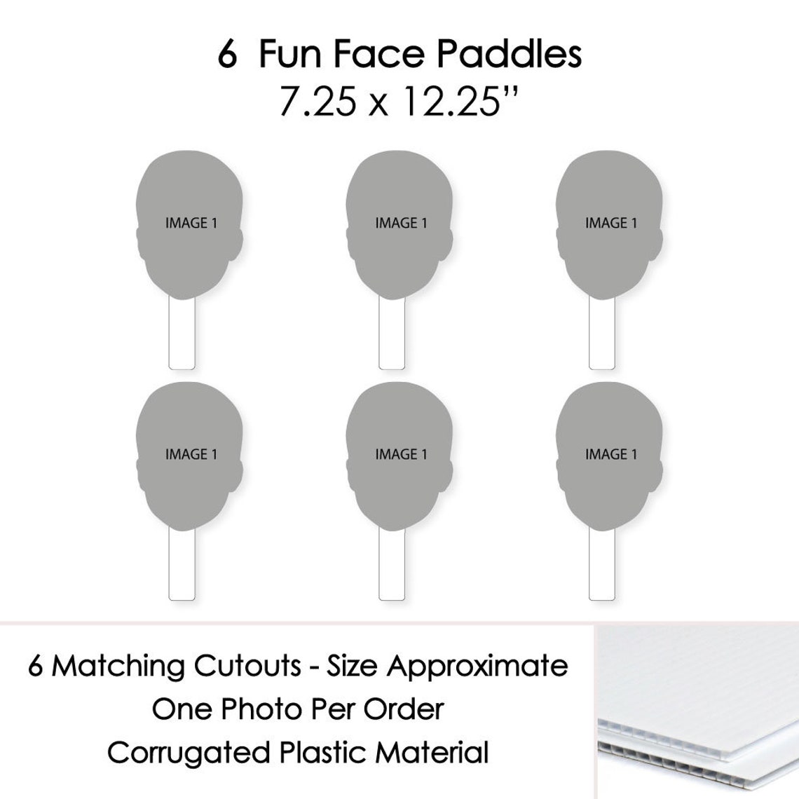 Fun Face Cutout Paddles Custom Photo Head Cut Out Photo - Etsy