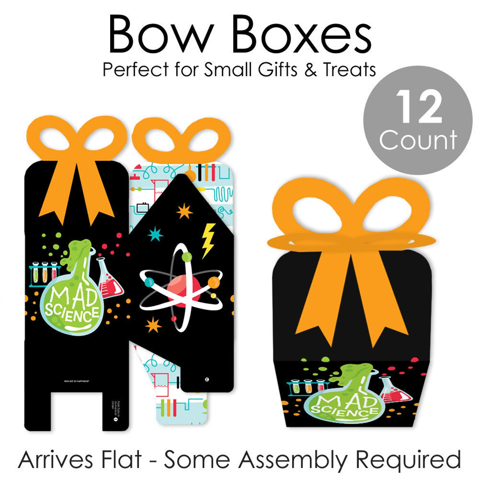 Scientist Lab Square Favor Gift Boxes Mad Science Baby | Etsy