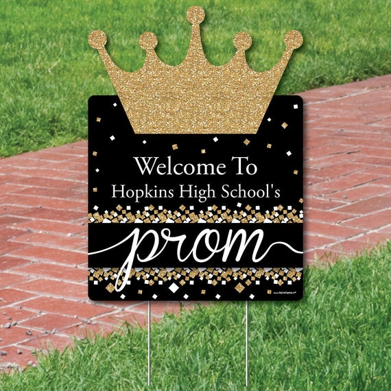 Prom Welcome Sign - Prom Night Outdoor Lawn Decorations - Prom ...