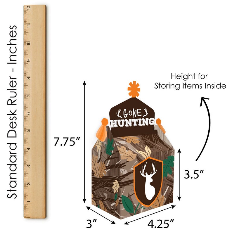 Gone Hunting Treat Box Party Favors Deer Hunting Camo Baby | Etsy