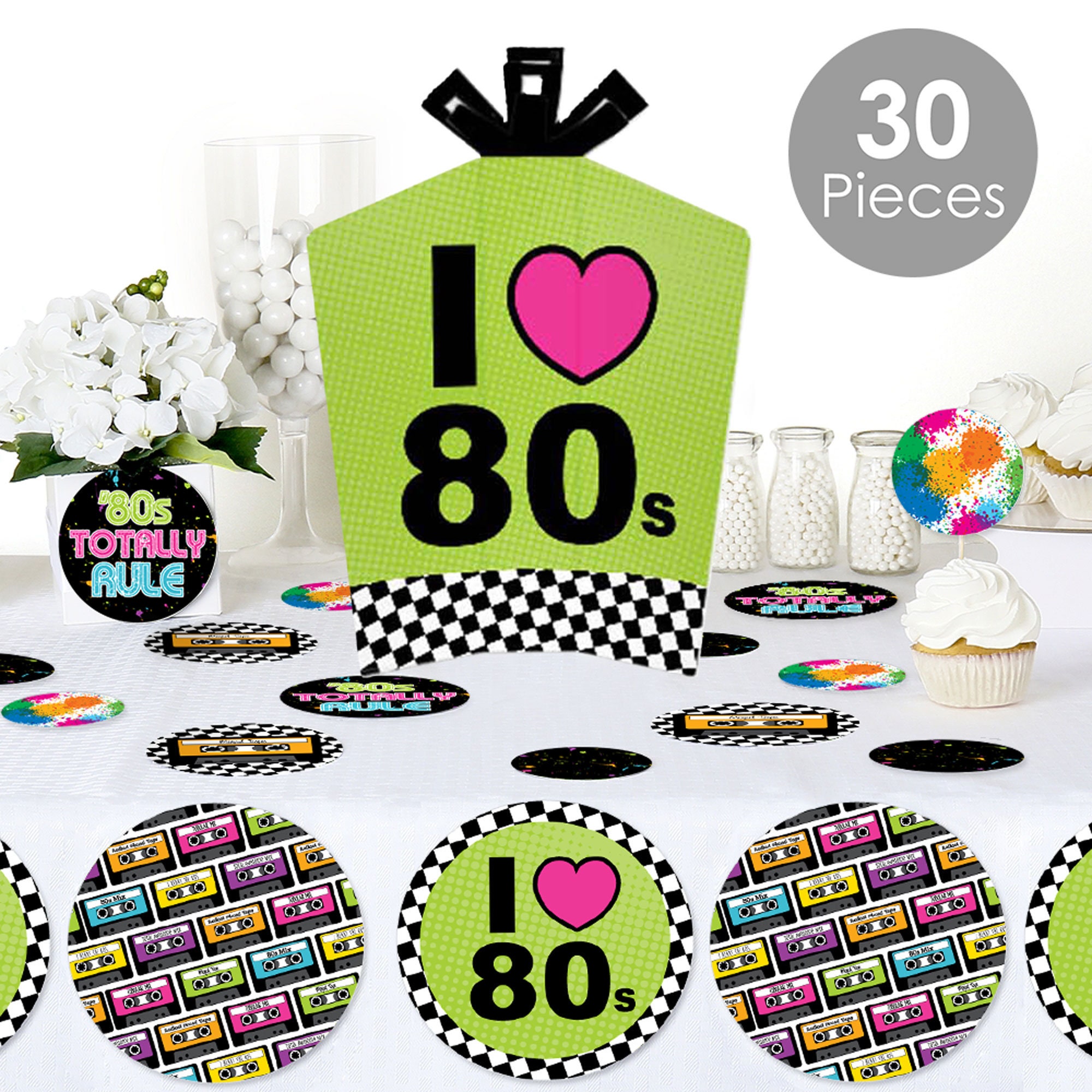 80s Retro Totally 1980s Party Decor and Confetti Terrific - Etsy