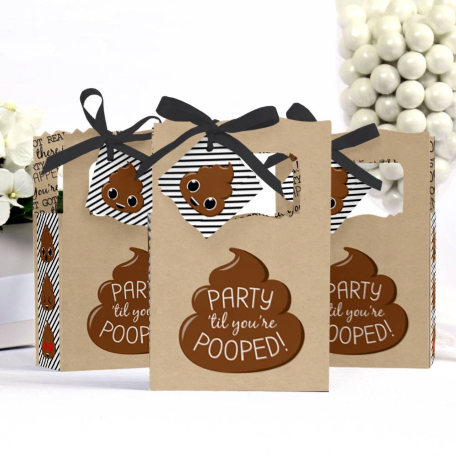 Party 'til You're Pooped Poop Emoji Party Favor - Etsy