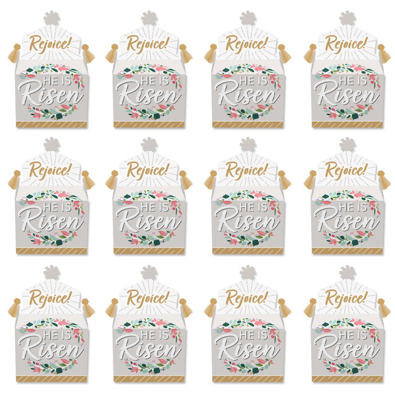 Religious Easter - Treat Box Party Favors - Christian Holiday Party ...