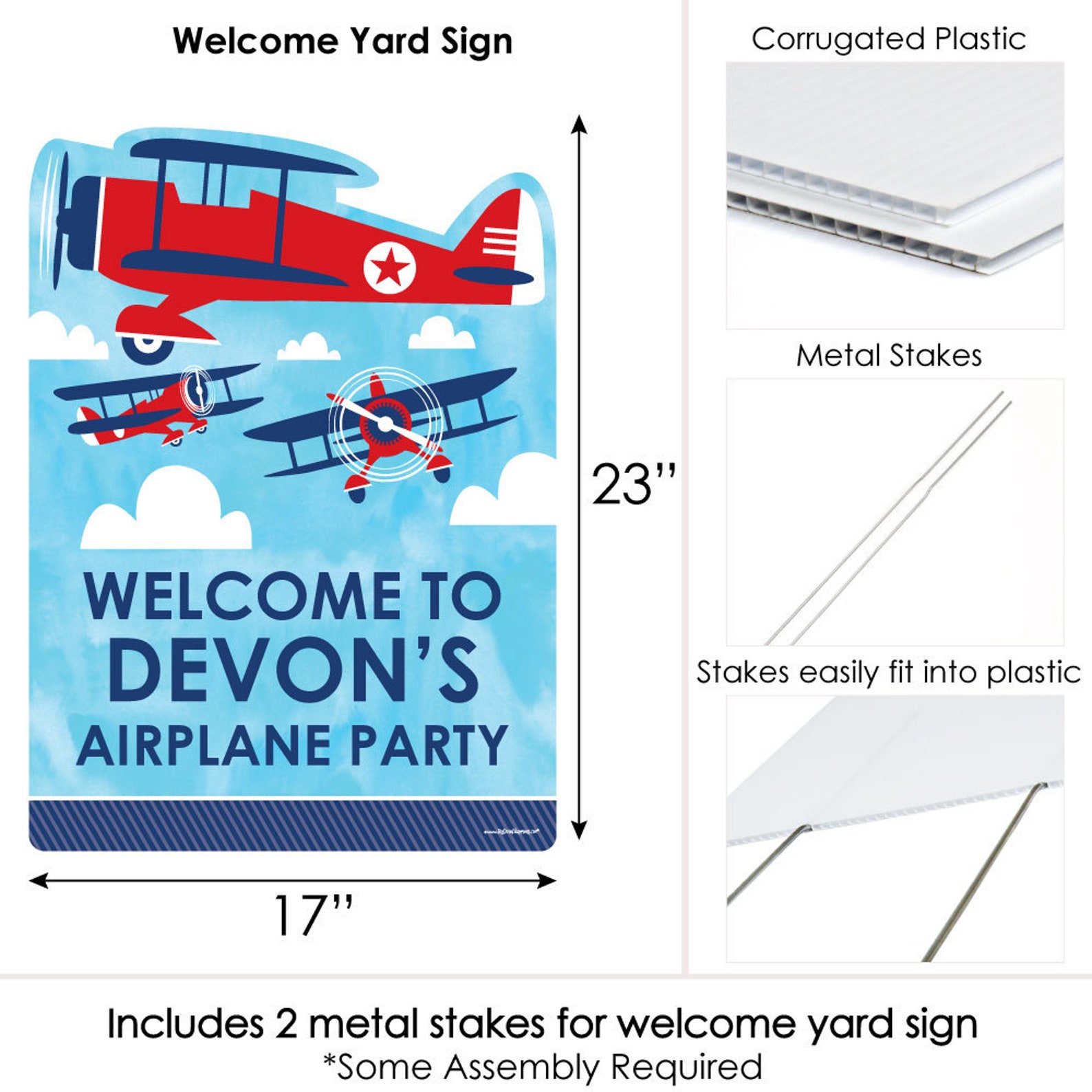 Taking Flight Airplane Welcome Sign Birthday Party | Etsy