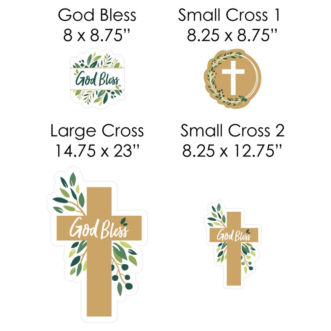 Elegant Cross Yard Sign and Outdoor Lawn Decorations - Etsy