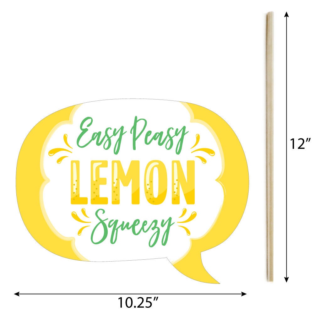 Funny so Fresh - Lemon - Citrus Lemonade Party Photo Booth Props Kit ...