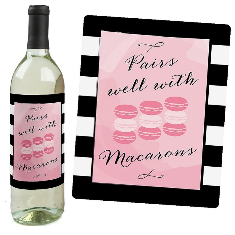 Paris, Ooh La La - Wine Bottle Labels - Paris Themed Baby Shower or ...