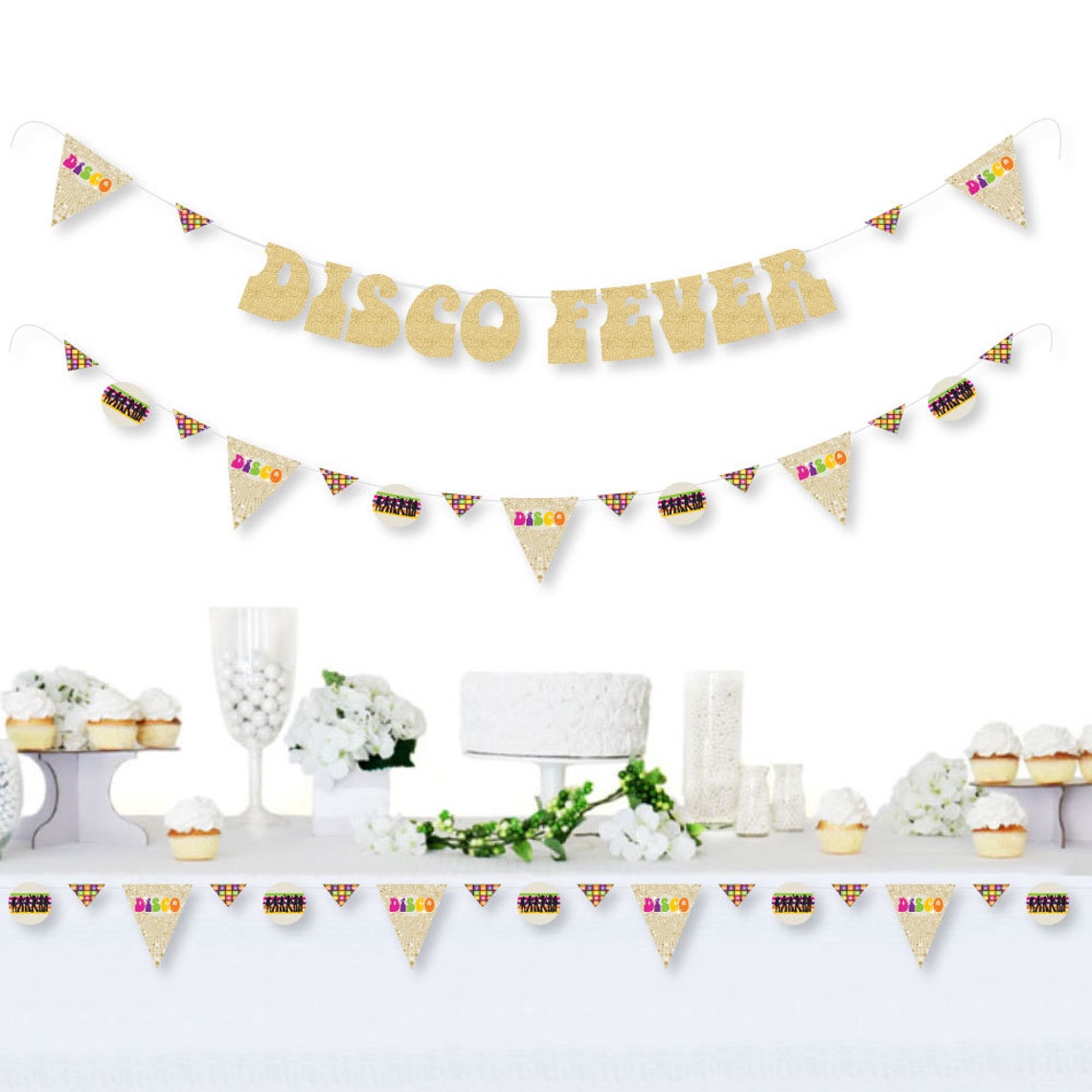 70's Disco - Letter Banner Decoration -1970's Disco Fever 36 Banner ...