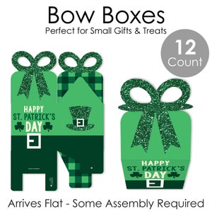 St. Patrick’s Day - Square Favor Gift Boxes - Saint Paddy’s Day Party ...