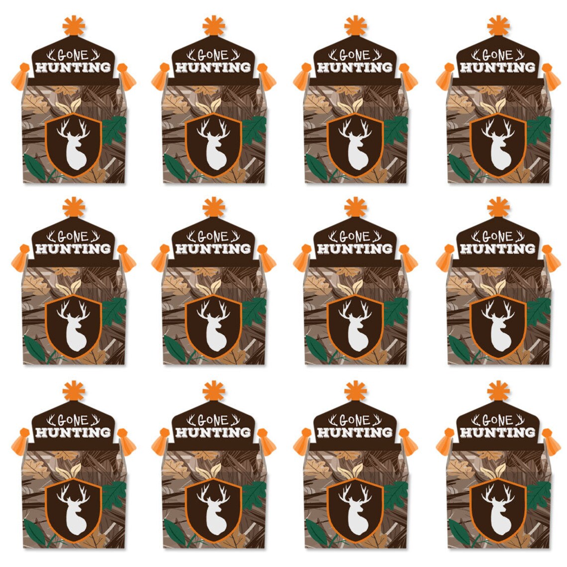 Gone Hunting Treat Box Party Favors Deer Hunting Camo Baby | Etsy