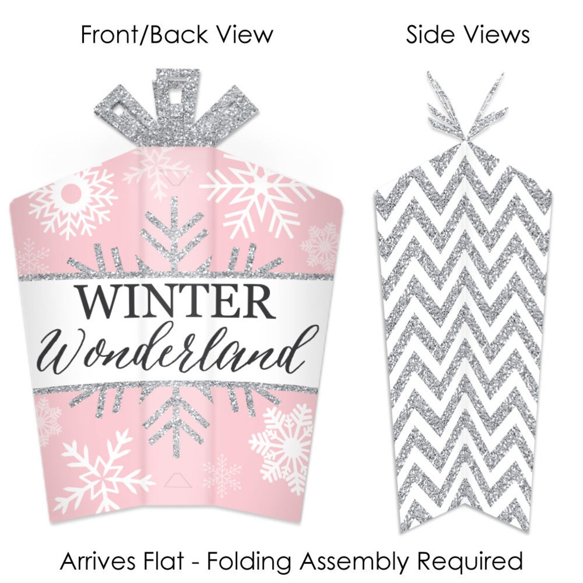 Pink Winter Wonderland Table Decorations Holiday Snowflake - Etsy