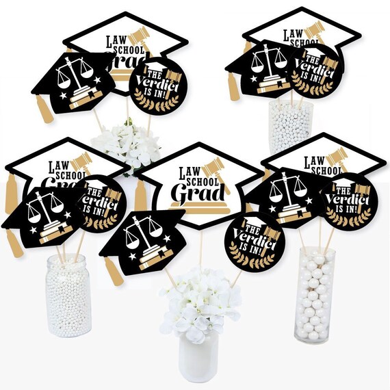 Law School Grad Future Lawyer Graduation Party Centerpiece | Etsy