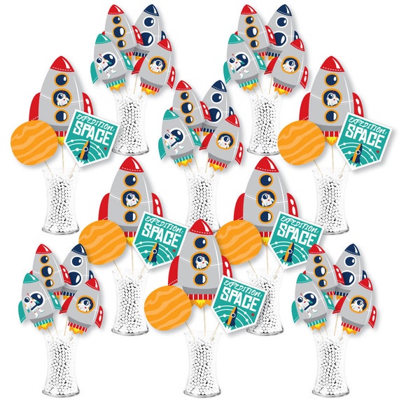 Blast Off to Outer Space - Rocket Ship Baby Shower or Birthday Party ...
