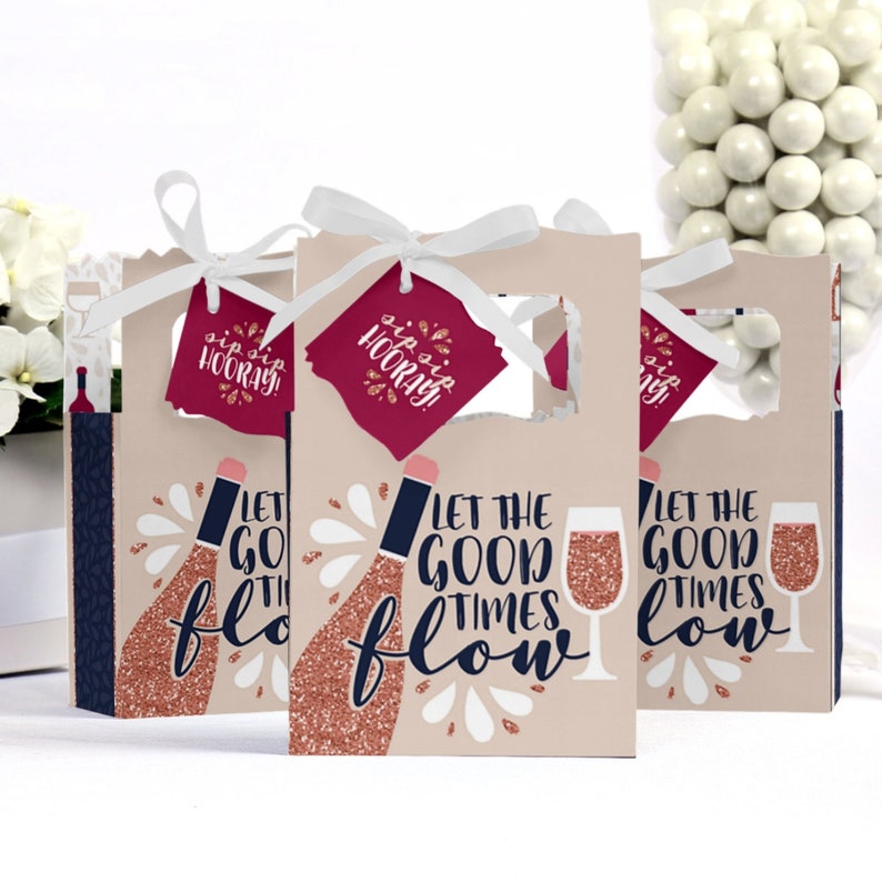 But First, Wine - Wine Tasting Party Favor Boxes - Set of 12 - Etsy