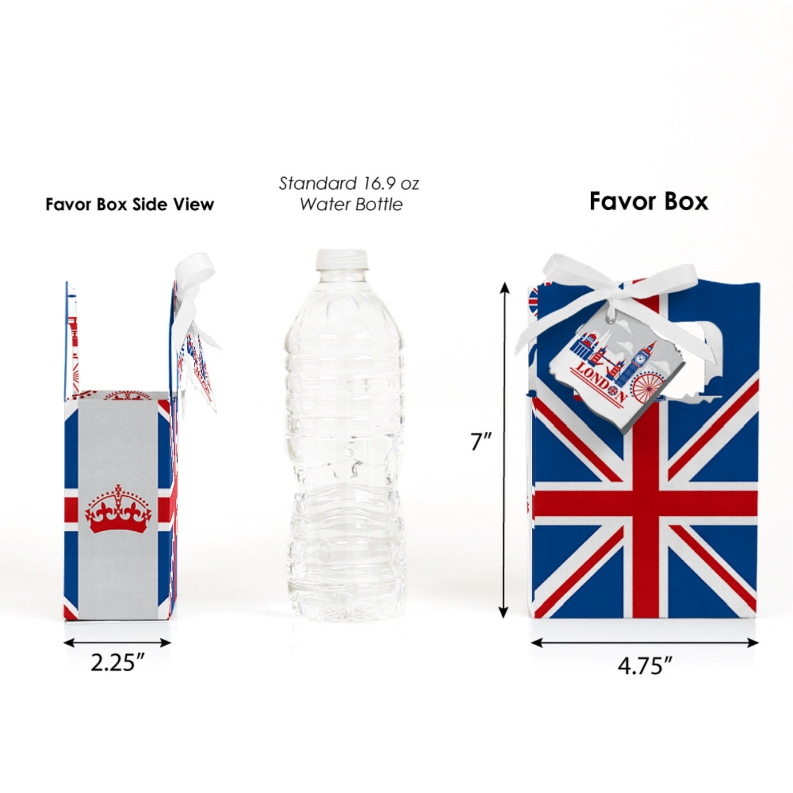 Cheerio London British UK Party Favor Boxes Set of 12 | Etsy