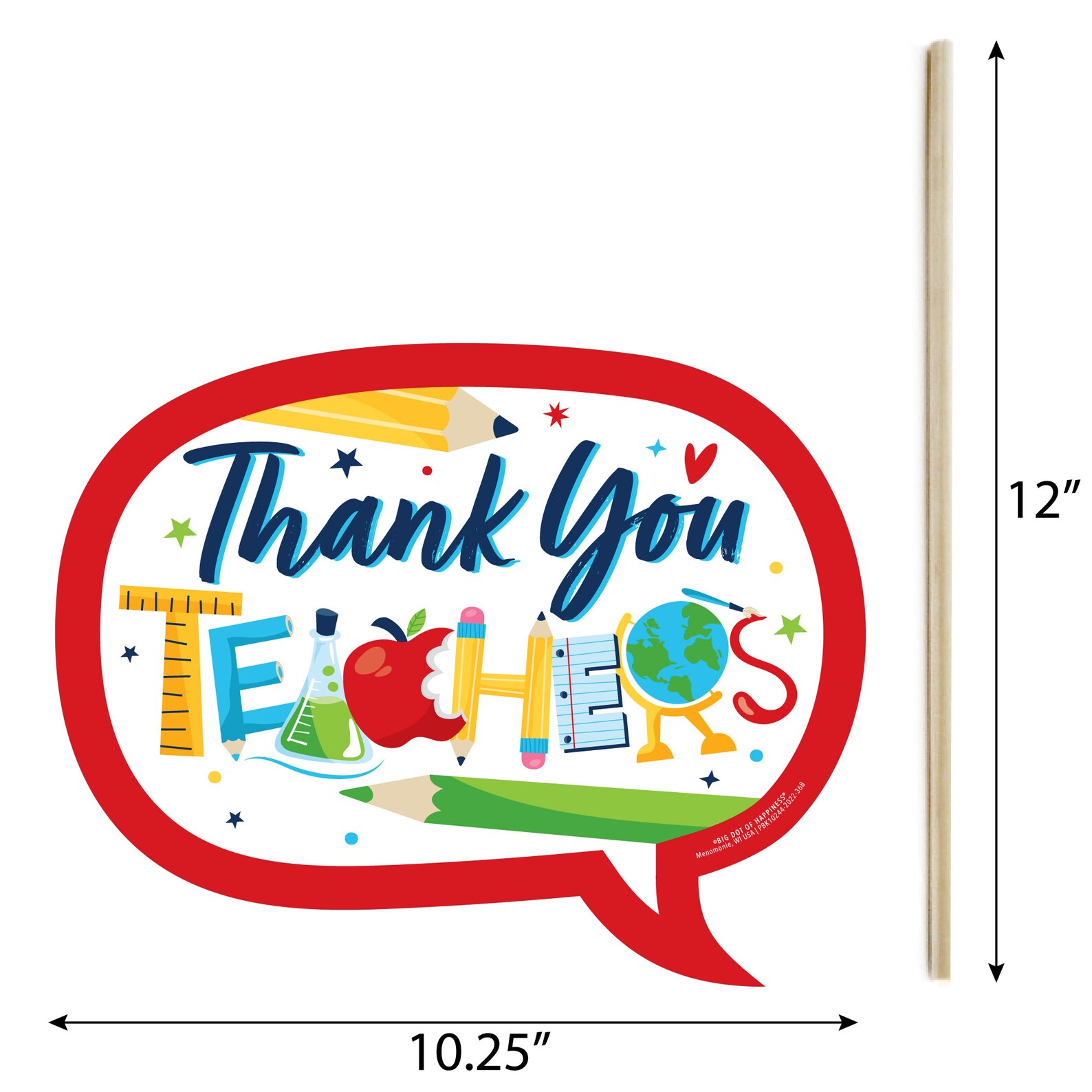 Funny Thank You Teachers - Teacher Appreciation Photo Booth Props Kit ...