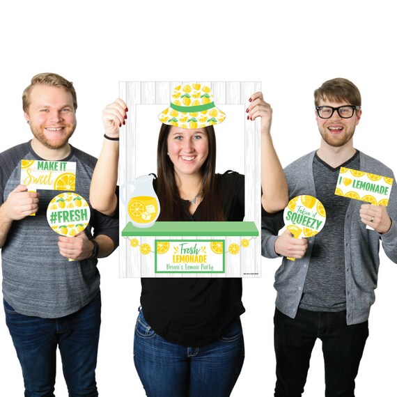 So Fresh - Lemon - Personalized Citrus Lemonade Party Selfie Photo ...