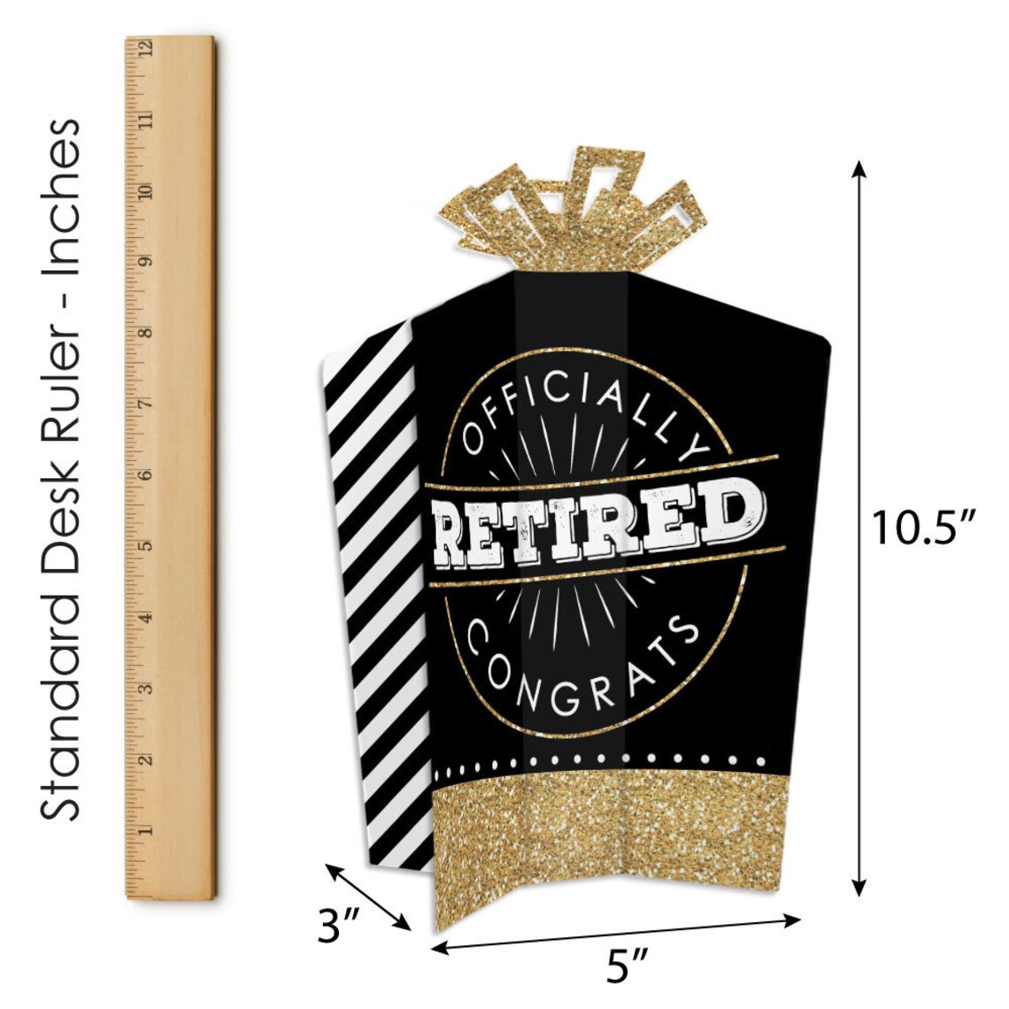 Happy Retirement - Table Decorations - Retirement Party Fold and Flare ...