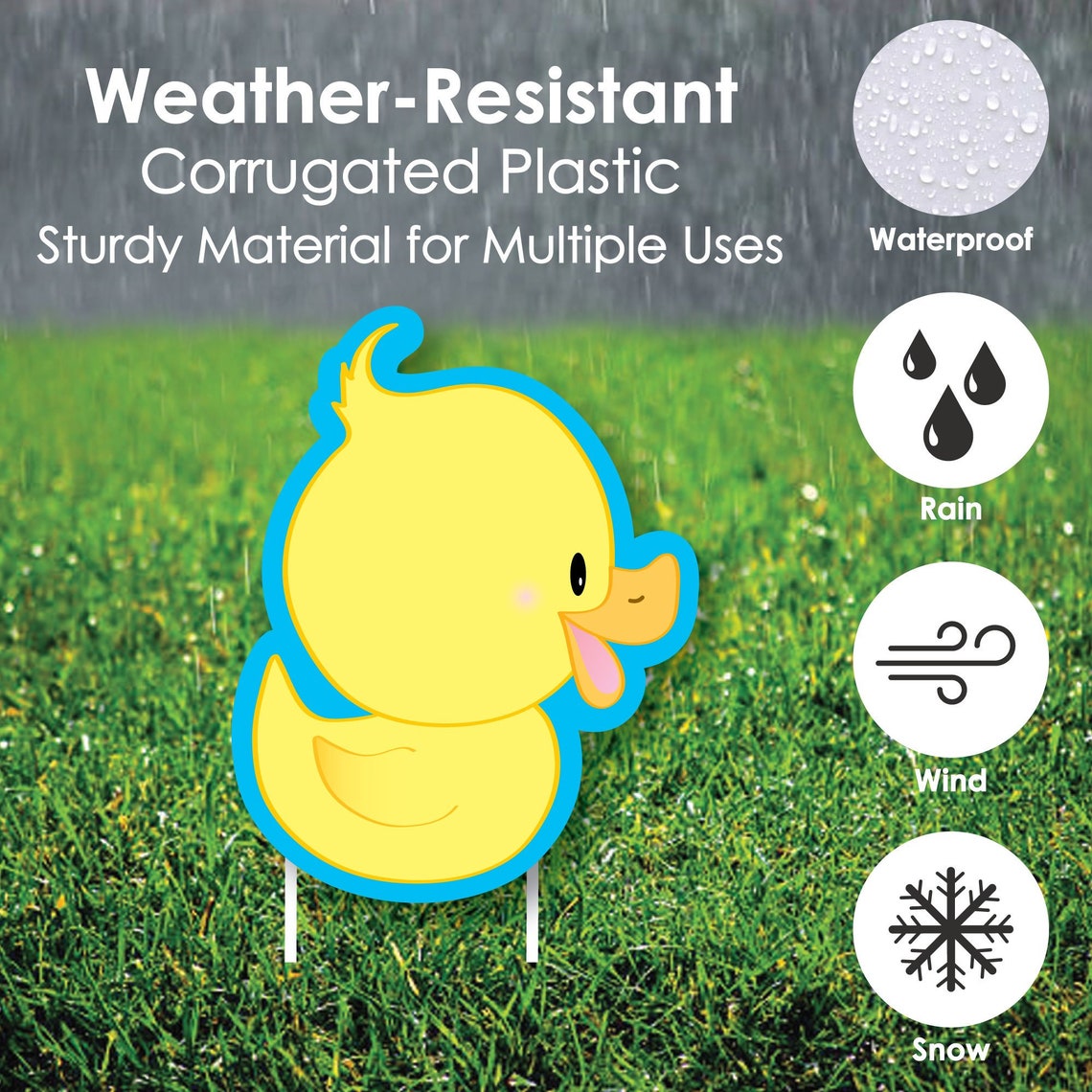 Ducky Duck - Yard Sign & Outdoor Lawn Decorations - Baby Shower or ...