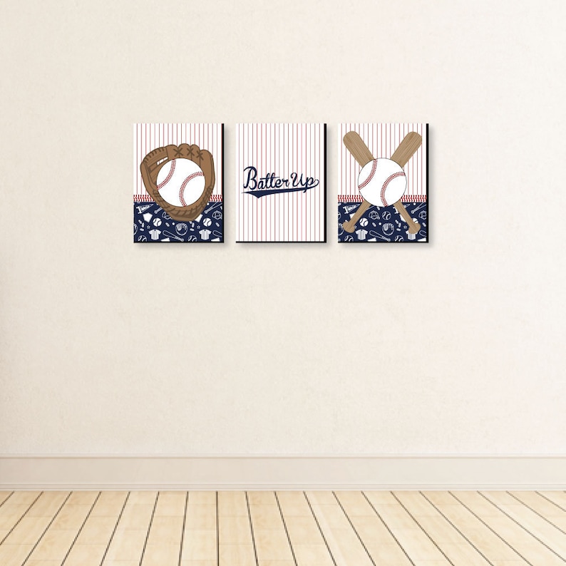 Batter up - Baseball - Sports Themed Nursery Wall Art, Kids Room Decor ...