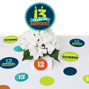 Boy 13th Birthday - Official Teenager Birthday Party Giant Circle ...