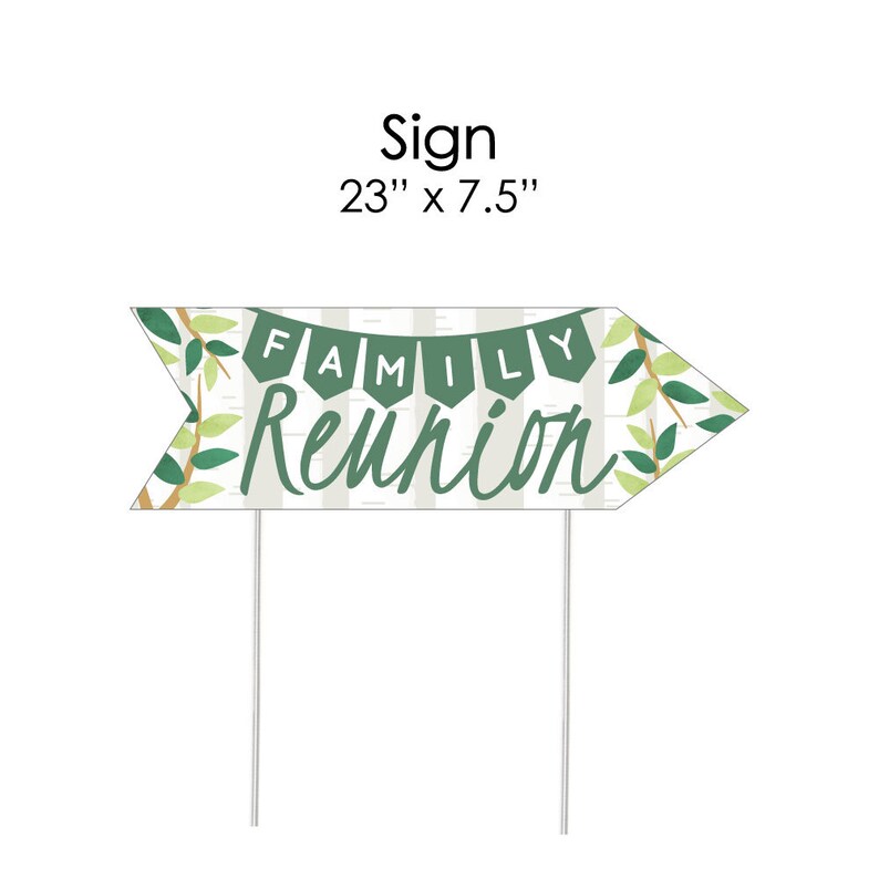 Family Tree Reunion Family Gathering Arrows Double Sided - Etsy