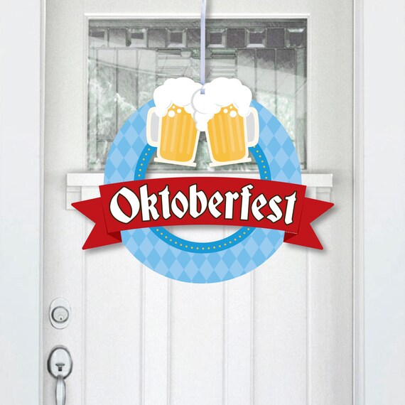 Oktoberfest - Outdoor German Beer Festival Decor - Front Door Wreath by ...