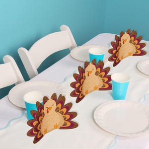3D Thanksgiving Turkey Centerpiece Table Decorations, Freestanding Fall ...
