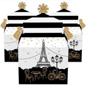 Stars Over Paris - Treat Box Party Favors - Parisian Themed Party ...