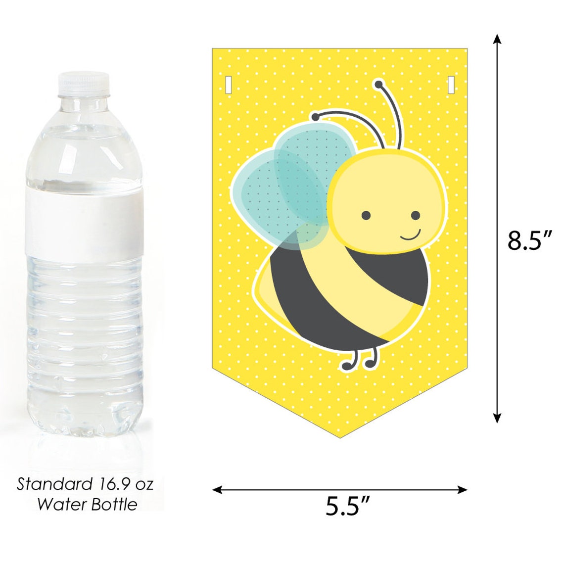 Honey Bee Baby Shower or Birthday Party Bunting Banner - Etsy