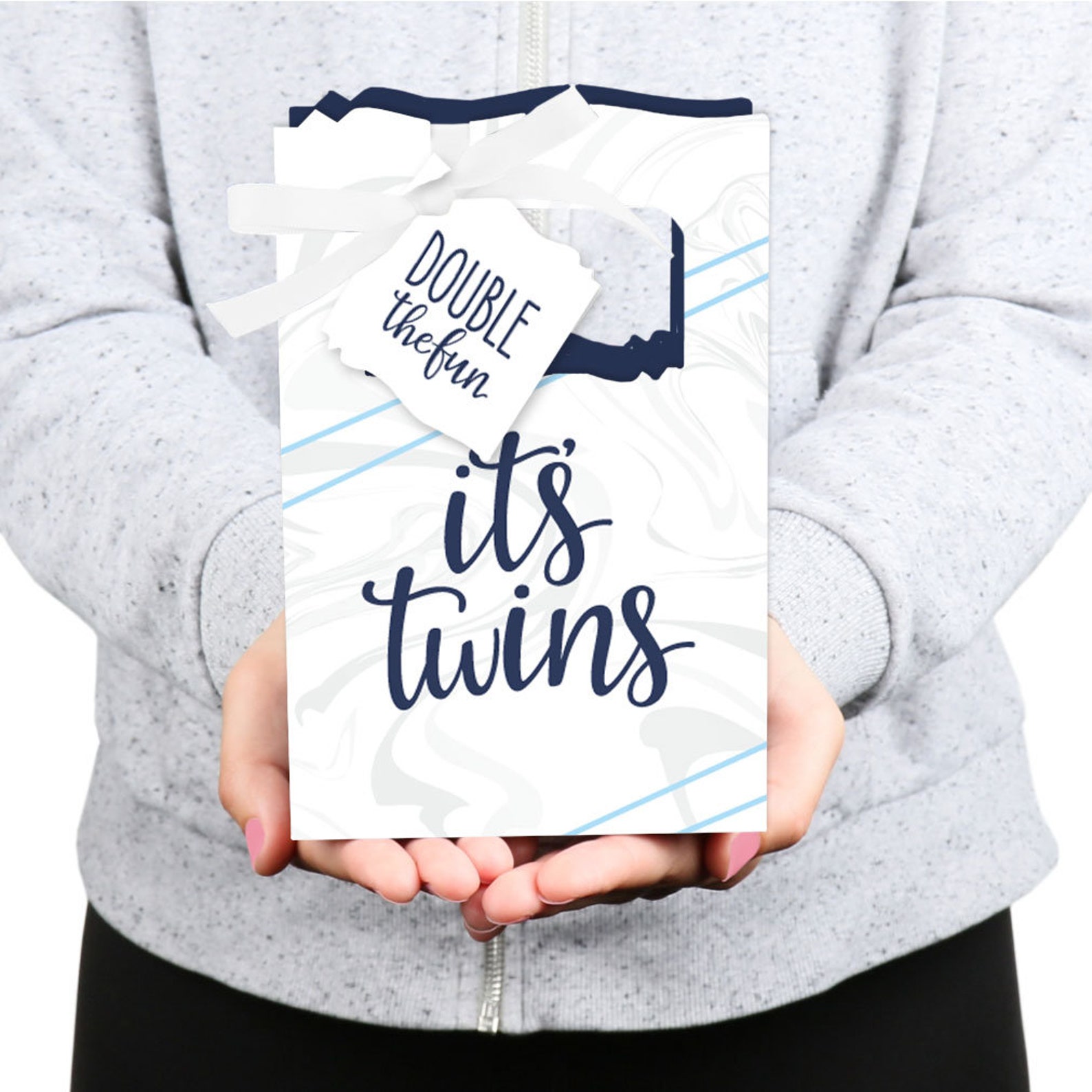 Its Twin Boys Blue Twins Baby Shower Favor Boxes Set of - Etsy