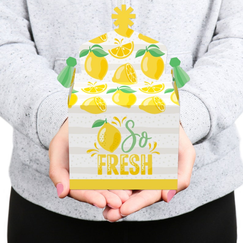 So Fresh - Lemon - Treat Box Party Favors - Citrus Lemonade Party ...