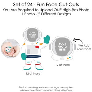 Custom Photo Blast off to Outer Space - DIY Shaped Fun Face Cut-outs ...