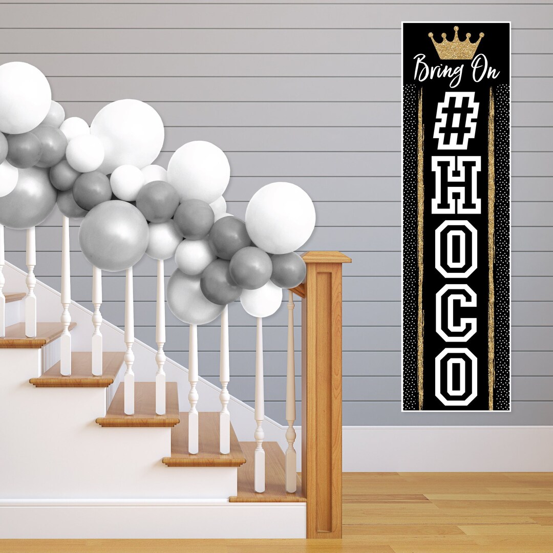 HOCO Dance - Homecoming Front Door Decoration - Vertical Banner - Etsy