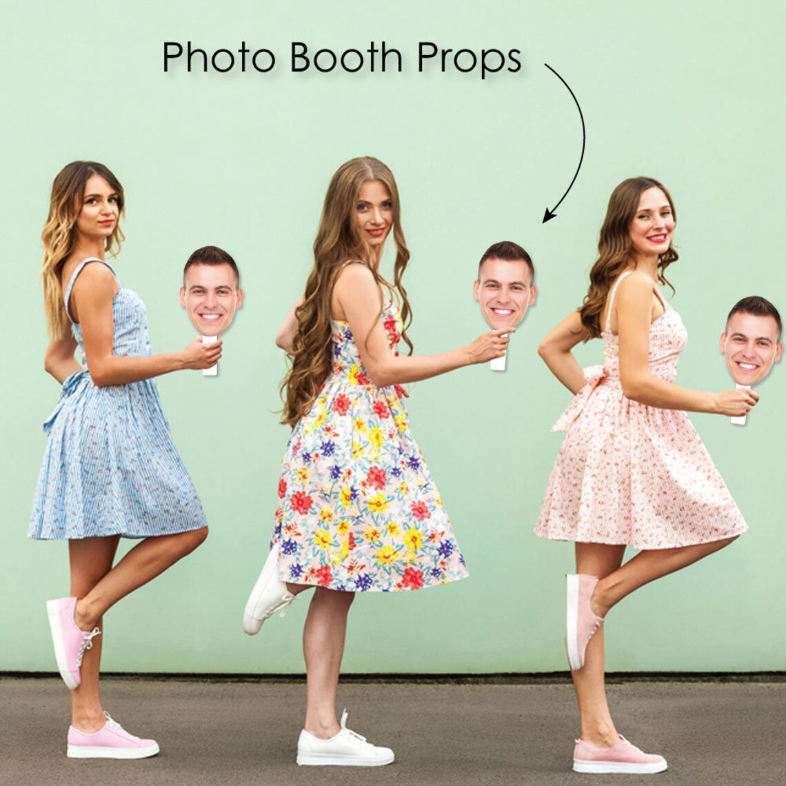 Fun Face Cutout Paddles Custom Photo Head Cut Out Photo - Etsy