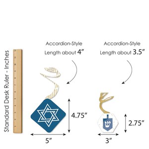 Happy Hanukkah - Chanukah Hanging Decor - Party Decoration Swirls - Set ...