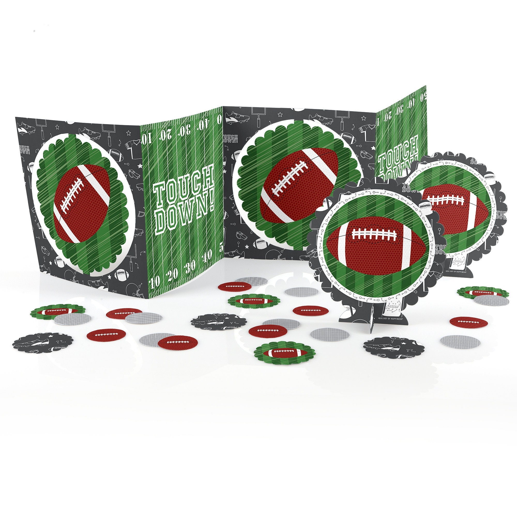 Football Centerpiece & Table Decoration Kit Football Party | Etsy