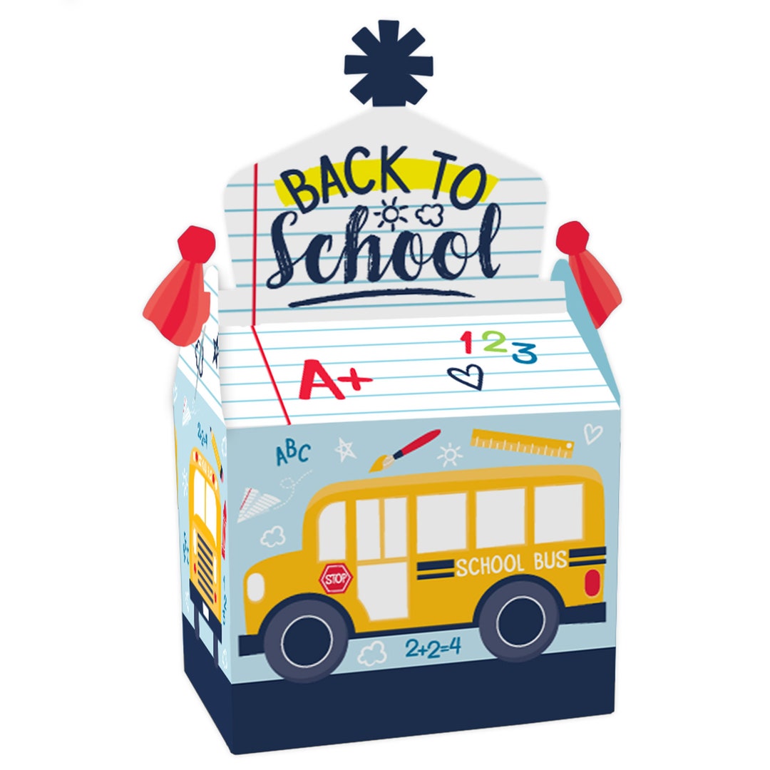 Back to School - Treat Box Party Favors - First Day of School Classroom ...