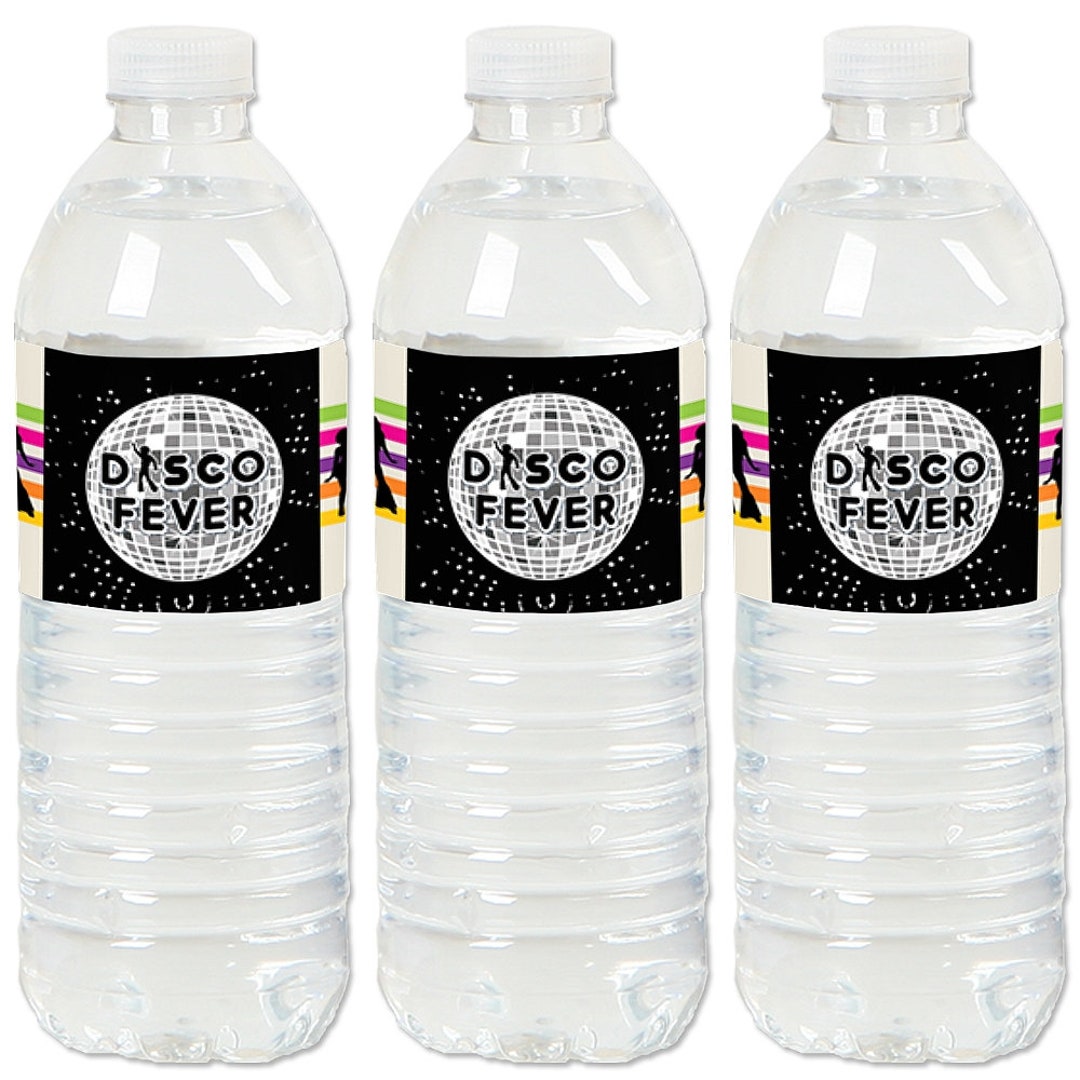 70's Disco - Water Bottle Sticker Labels - Waterproof Self Stick Labels ...