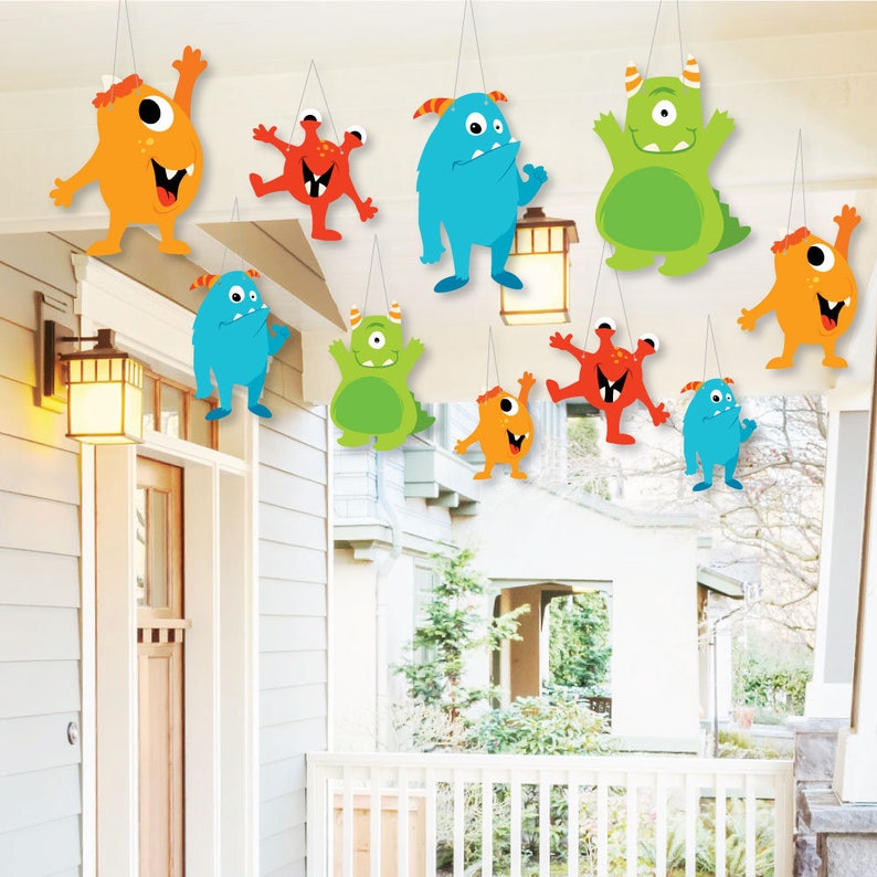 Hanging Monster Bash Outdoor Little Monsters Porch & Tree - Etsy
