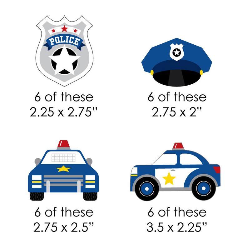 Calling All Units - Police - DIY Shaped Cop Birthday Party or Baby ...