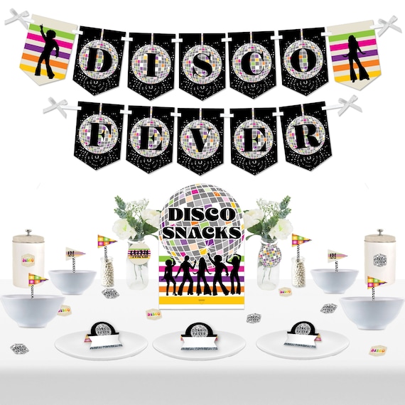 70’s Disco - DIY 1970s Disco Fever Party Signs - Snack Bar Decorations ...