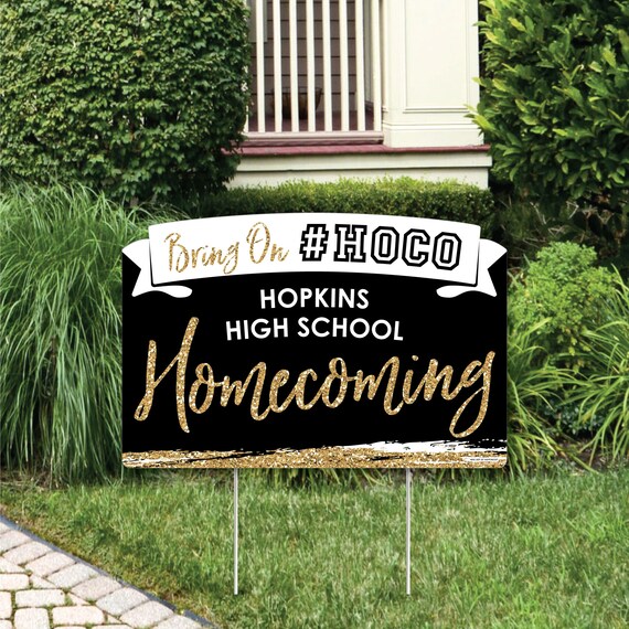 HOCO Dance - Homecoming Yard Sign Lawn Decorations - Personalized Bring ...