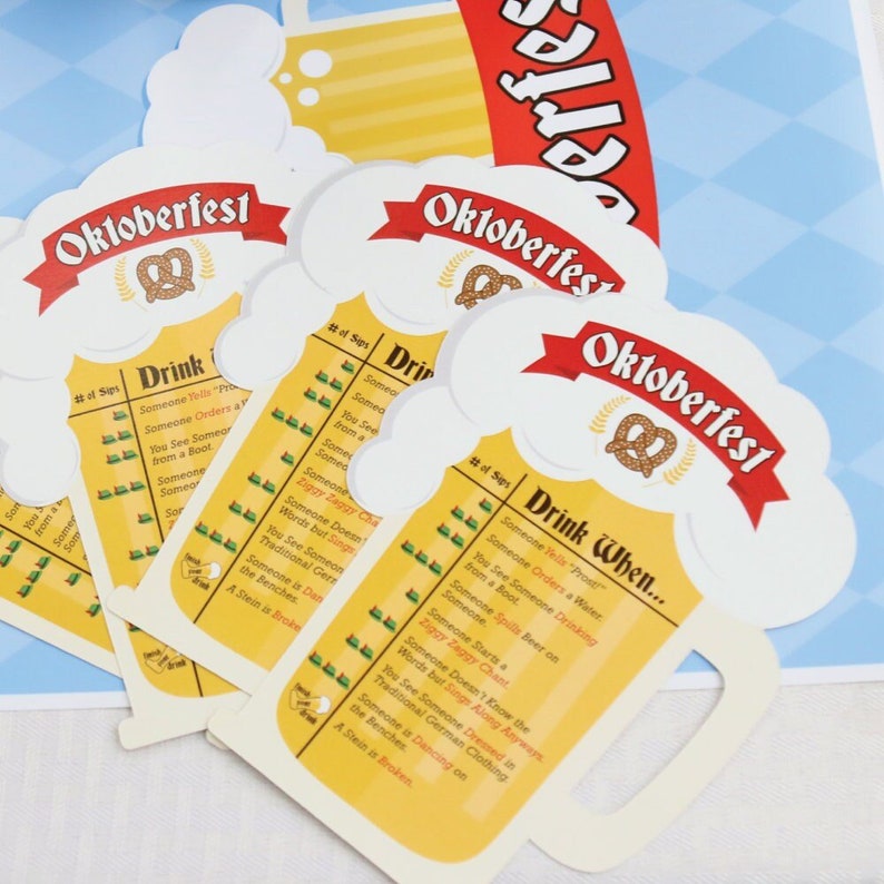 Oktoberfest Drink If German Beer Festival Game Adult | Etsy