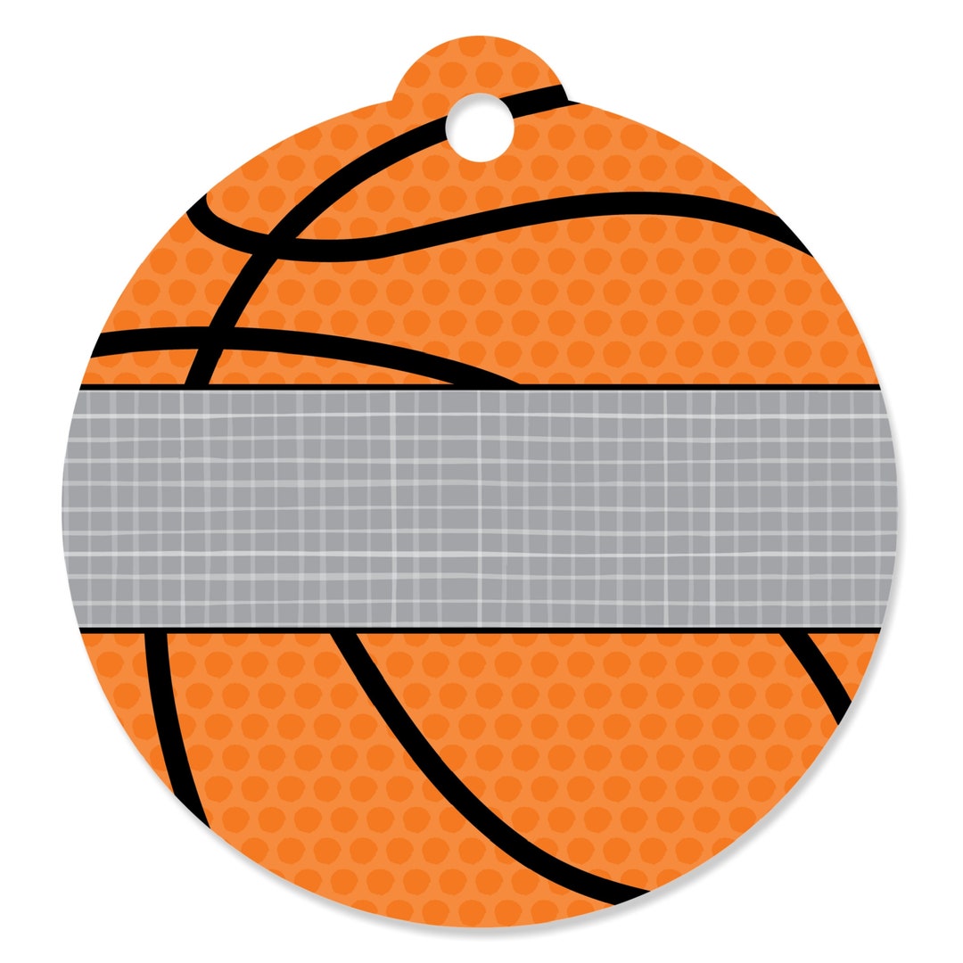 Basketball Party Tags - Craft Tags for a Baby Shower or Birthday Party ...