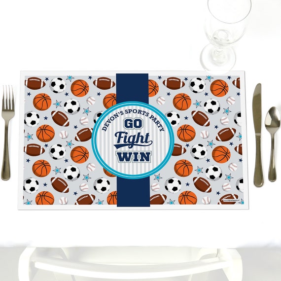 Go, Fight, Win - Party Table Decorations - Personalized Baby Shower ...