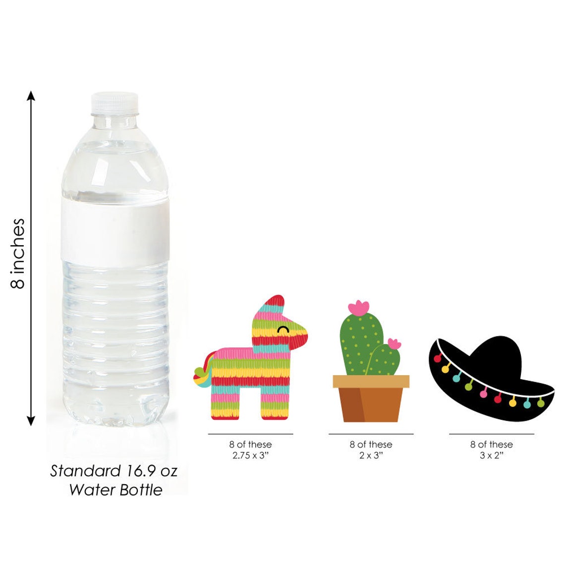 Let's Fiesta - Mexican Fiesta - DIY Shaped Die Cut Paper Cut Outs ...