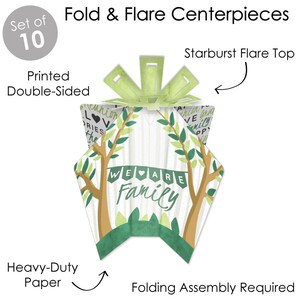 Family Tree Reunion - Table Decorations - Family Gathering Party Fold ...
