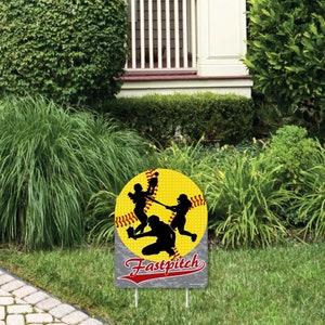 Grand Slam Fastpitch Softball Outdoor Lawn Sign Birthday - Etsy