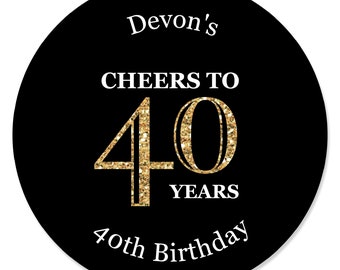 40th Birthday Sticker - Etsy